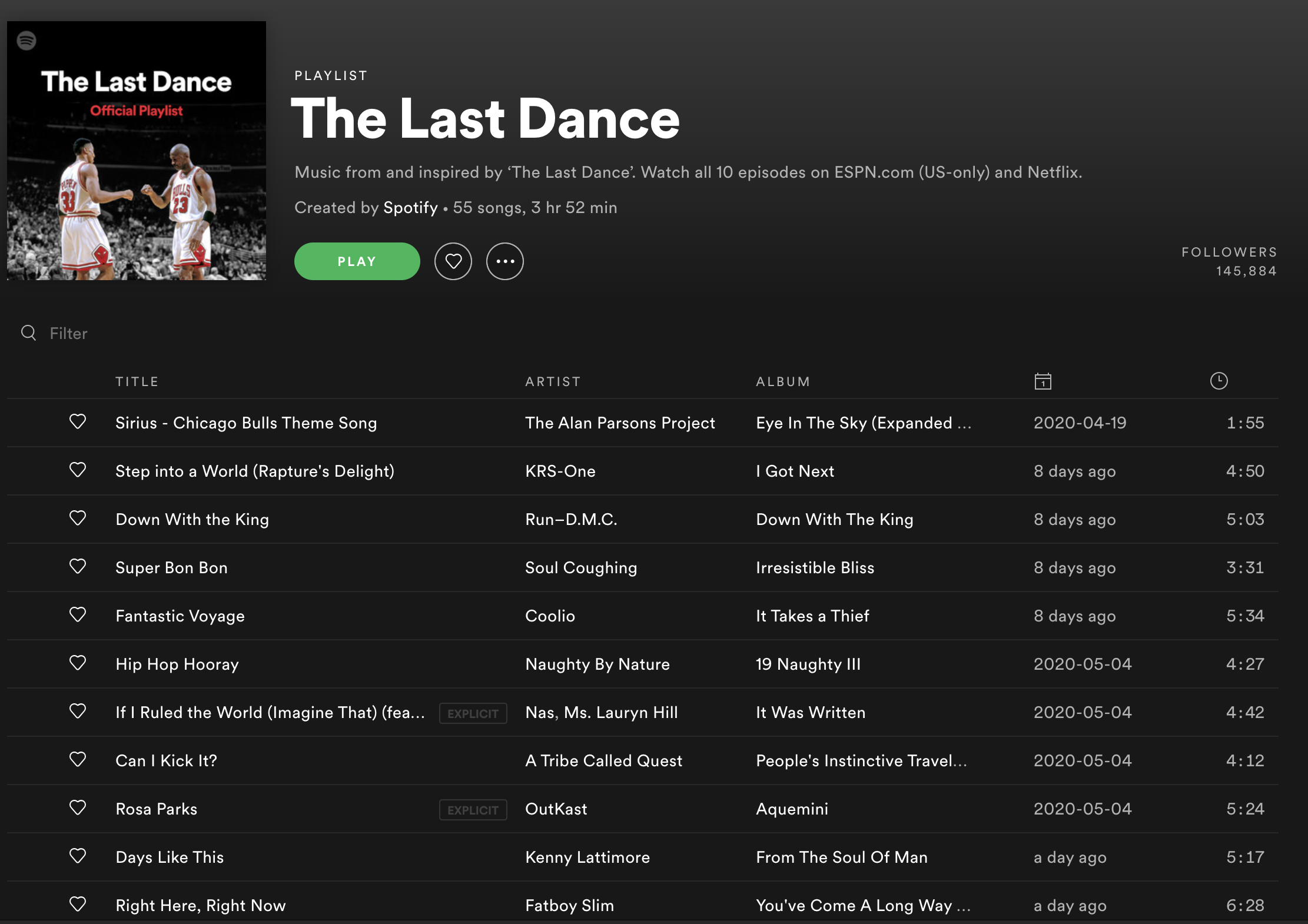 The Last Dance Playlist On Spotify Is Your Workout Motivation ...